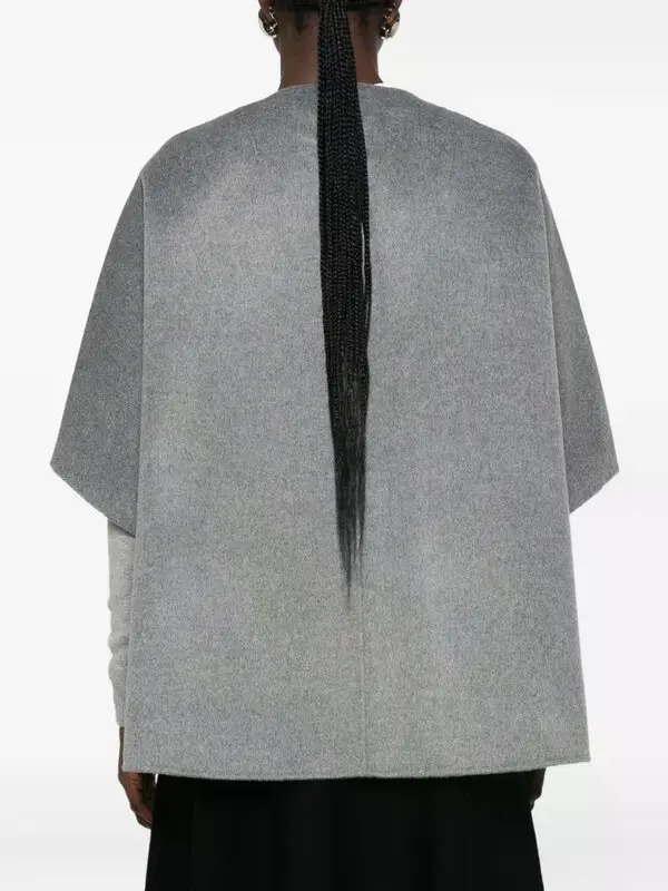 KUJTEN Short Sleeve Cape With Round Neck