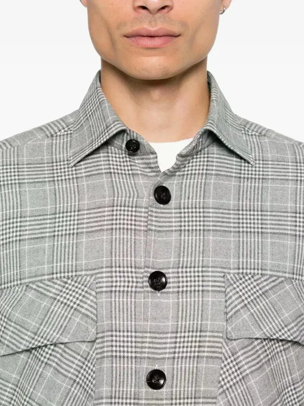 Kiton Prince Of Wales Check Shirt