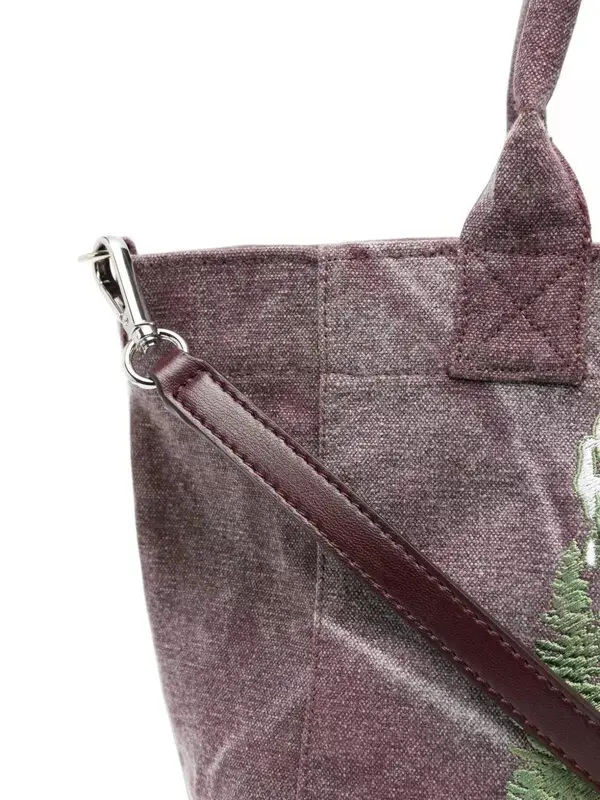 GANNI Graphic-print Cotton Tote Bag