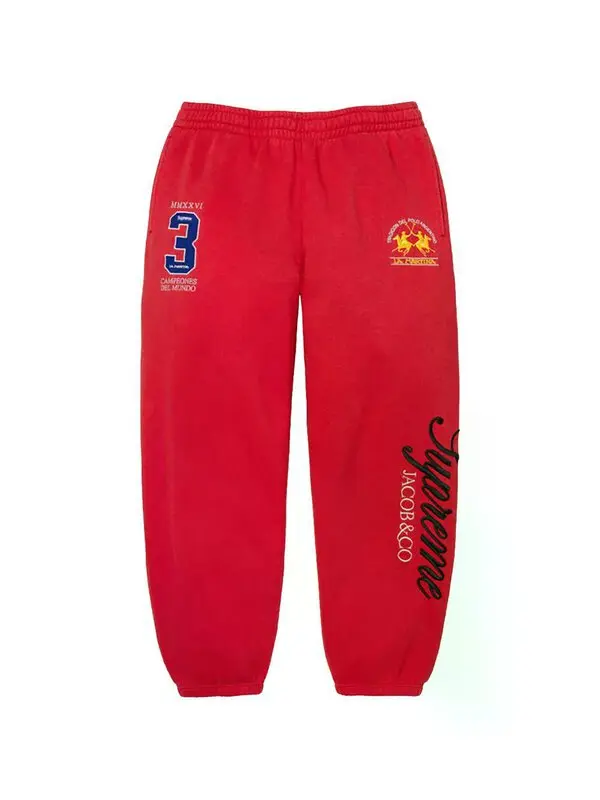 Supreme La Martina Track Pants - Red