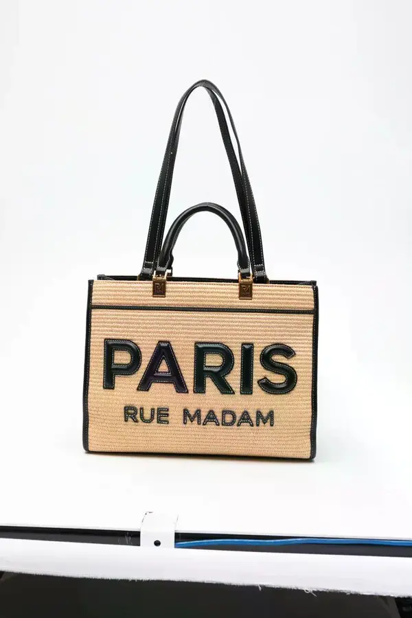RUE MADAM PARIS Iconique Logo-patch Tote Bag