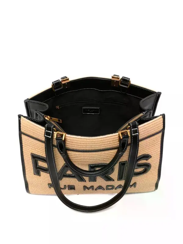 RUE MADAM PARIS Iconique Logo-patch Tote Bag