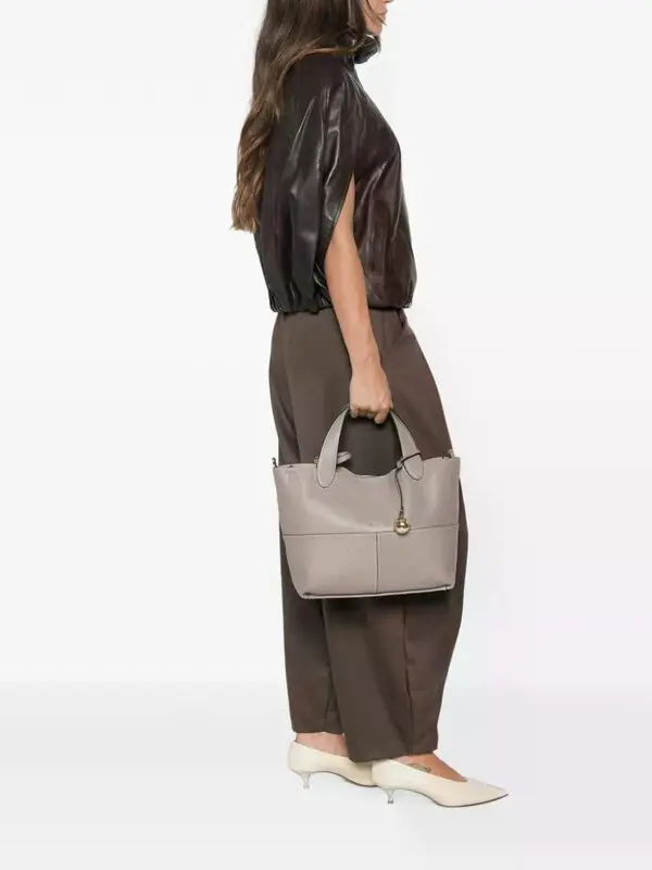 Furla Grained Leather Tote Bag