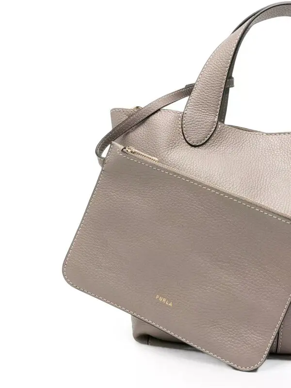 Furla Grained Leather Tote Bag
