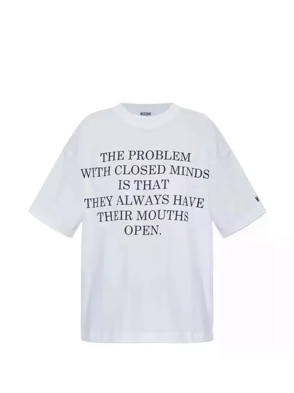 Moschino Slogan-print T-shirt - White