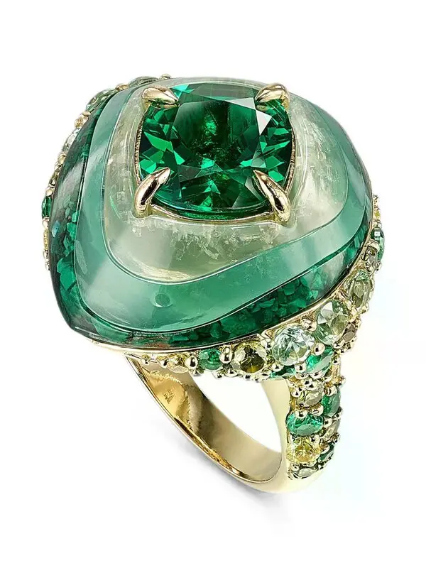 ANABELA CHAN Sugarloaf Emerald Ring