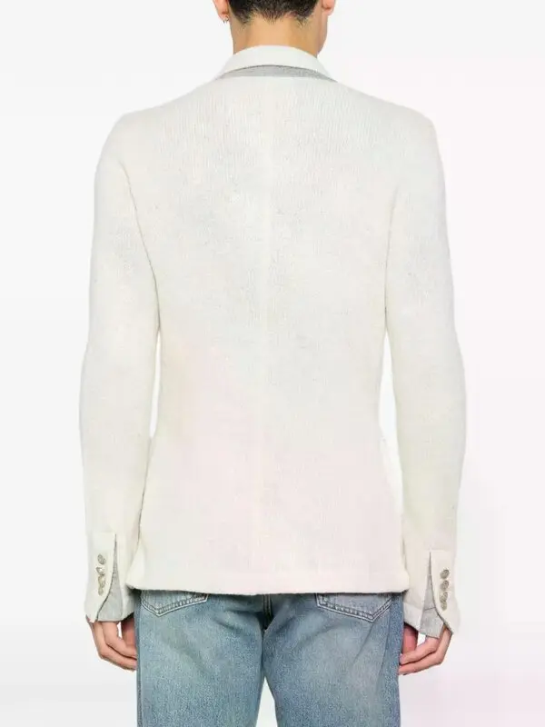 Eleventy Double-breasted Knitted Jacket