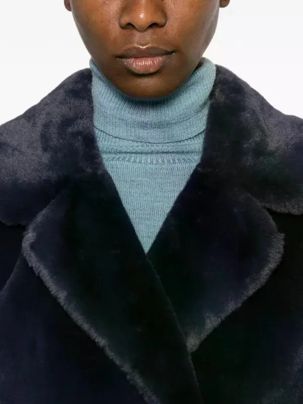 Herno Double-breasted Faux-fur Coat