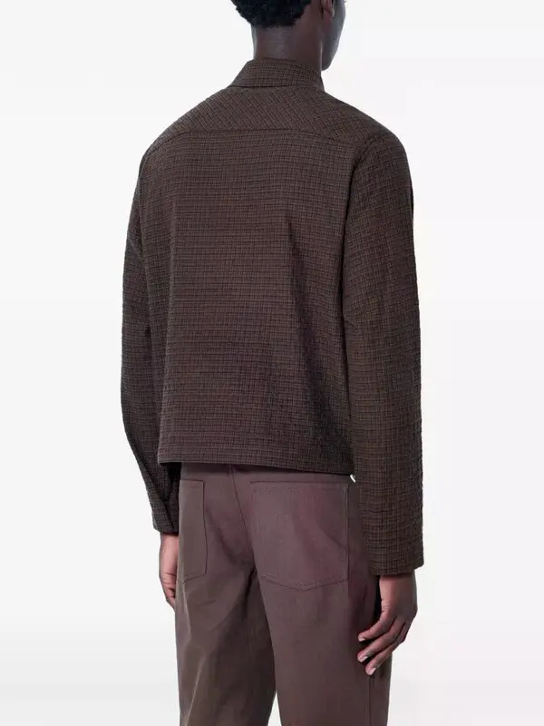 Moncler Checked Zip-up Shirt Jacket