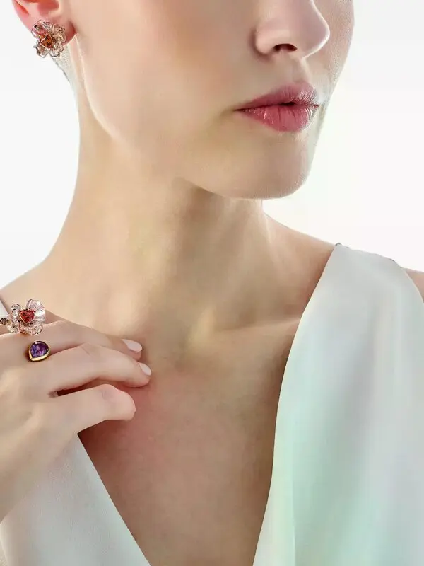 ANABELA CHAN Blueberry Petunia Studs Earrings