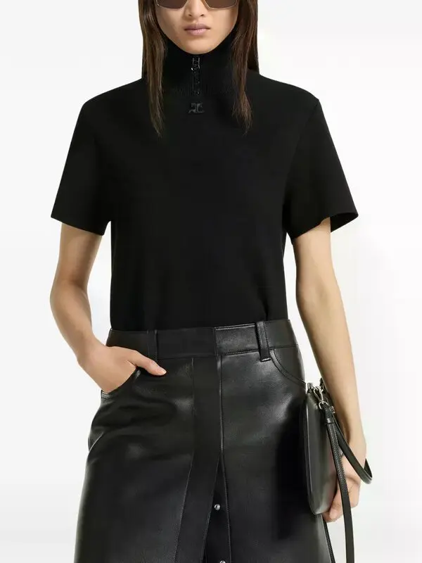 COURREGES Milano Ribbed Knit Top