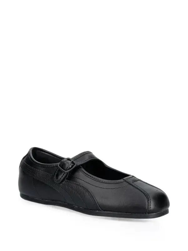 PUMA Tacklette Buckle-strap Ballet Flats - Black