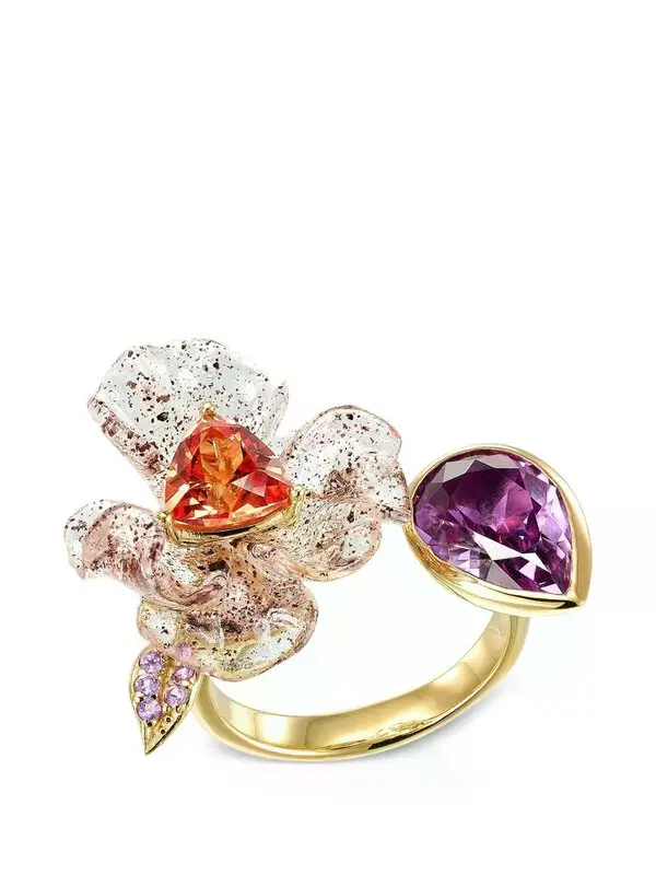 ANABELA CHAN Sunset Blueberry Petunia Multi-stones Ring