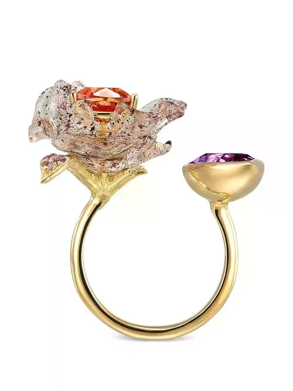 ANABELA CHAN Sunset Blueberry Petunia Multi-stones Ring
