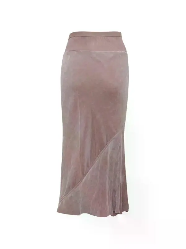 Rick Owens Bias-cut Velvet Midi Skirt