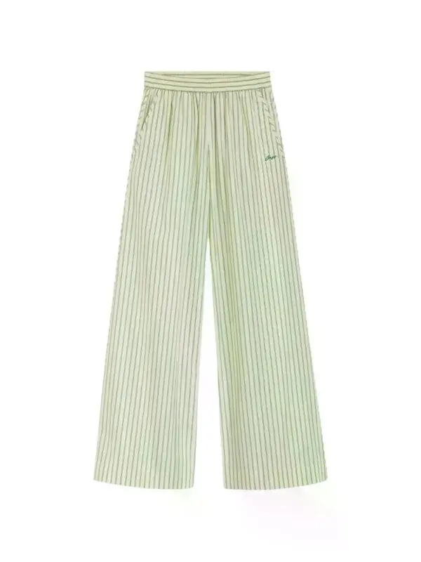 BOSS Vertical-stripe Palazzo Pants - Yellow