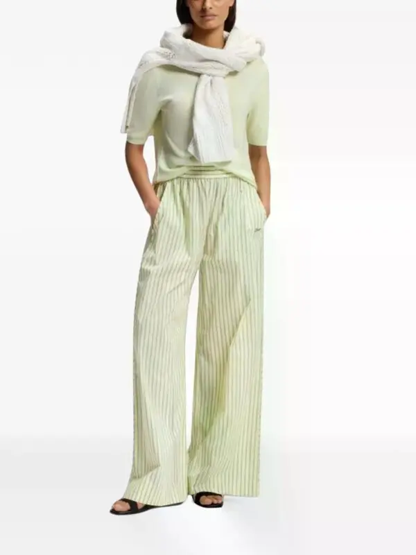 BOSS Vertical-stripe Palazzo Pants