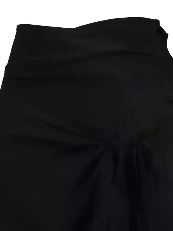 Attico Knotted Ruched Mini Skirt