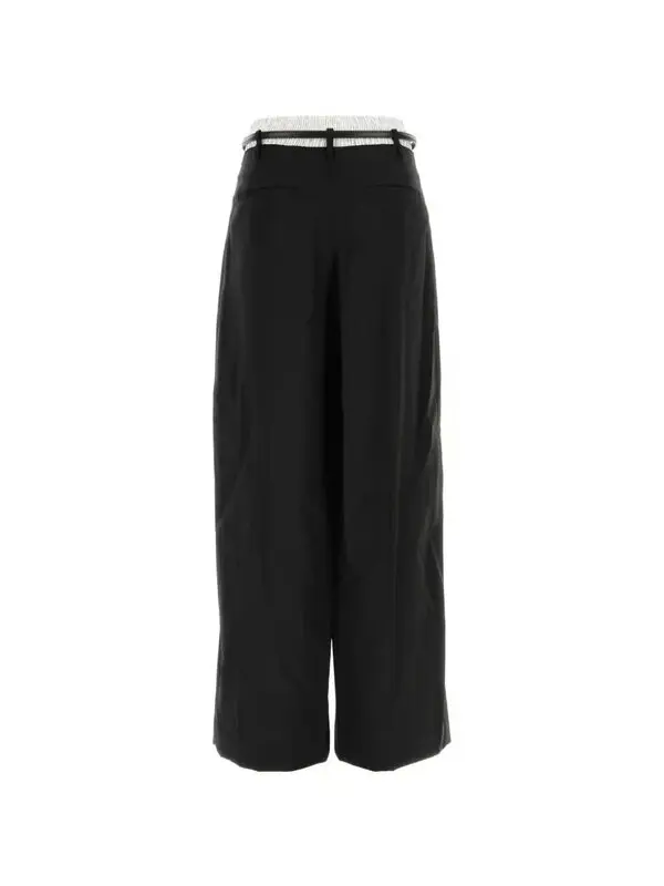 Alexander Wang Mid-rise Layered Boxer Tailored Pants
