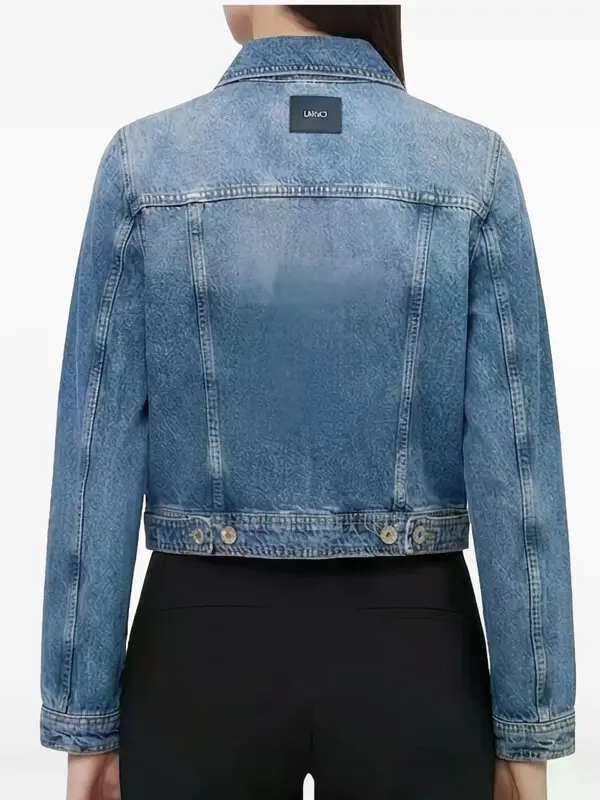 Liu Jo Zip-detail Denim Jacket - Blue