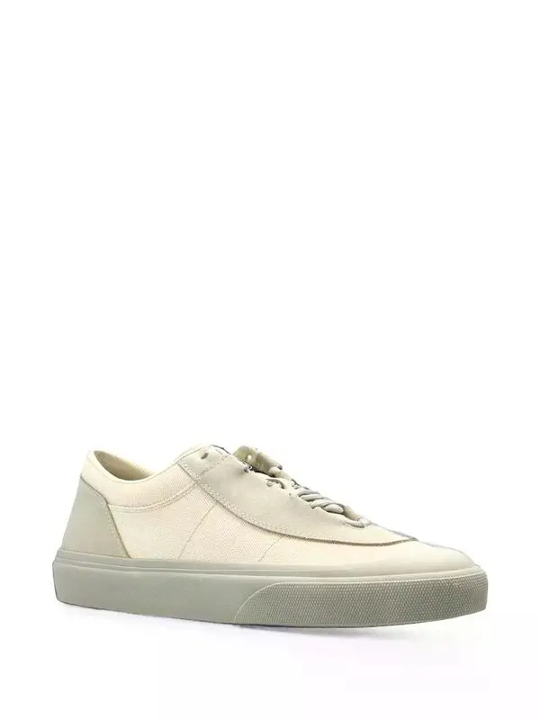 Stone Island S100020 Canvas Suede Low-top Sneakers With Compass Logo Patch
