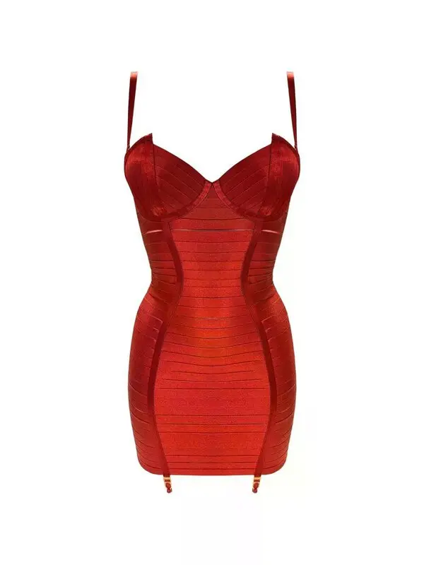 BORDELLE Signature Paneled Mini Dress