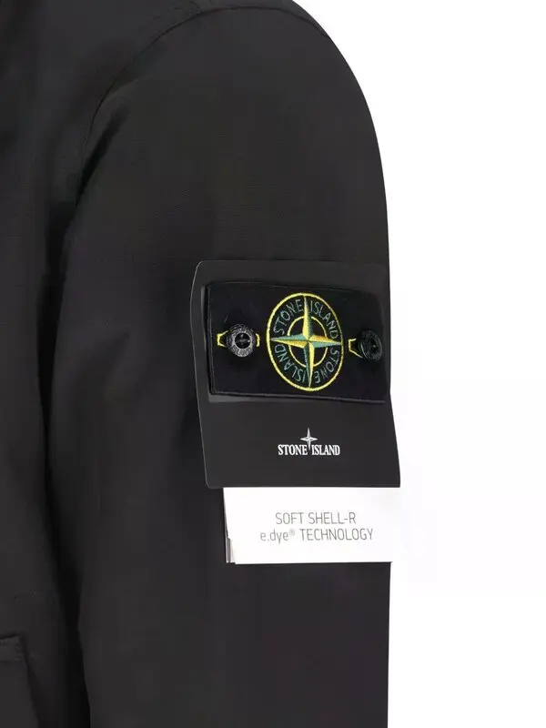 Stone Island Soft Shell-r Hooded Windbreaker