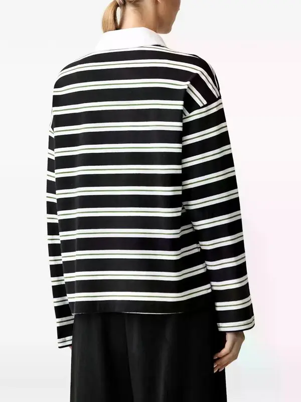 PUMA Striped Logo-embroidered Polo Shirt