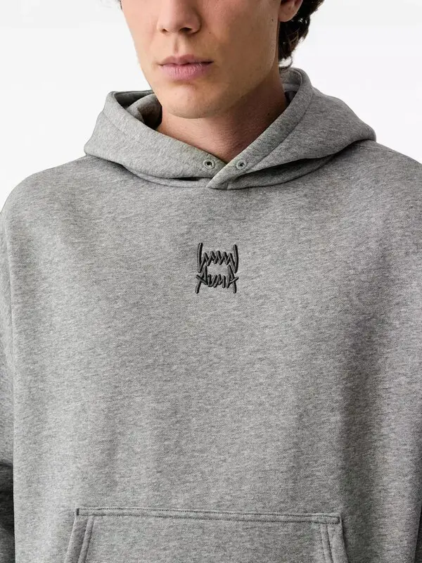 PUMA Logo-embroidered Pouch-pocket Hoodie