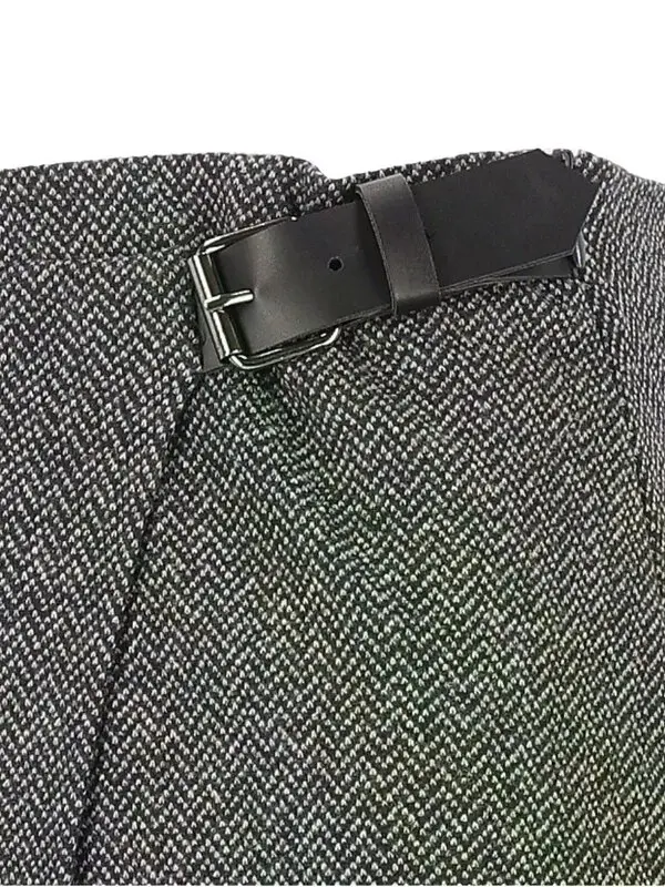Max Mara Petali Chevron-patter Midi Skirt