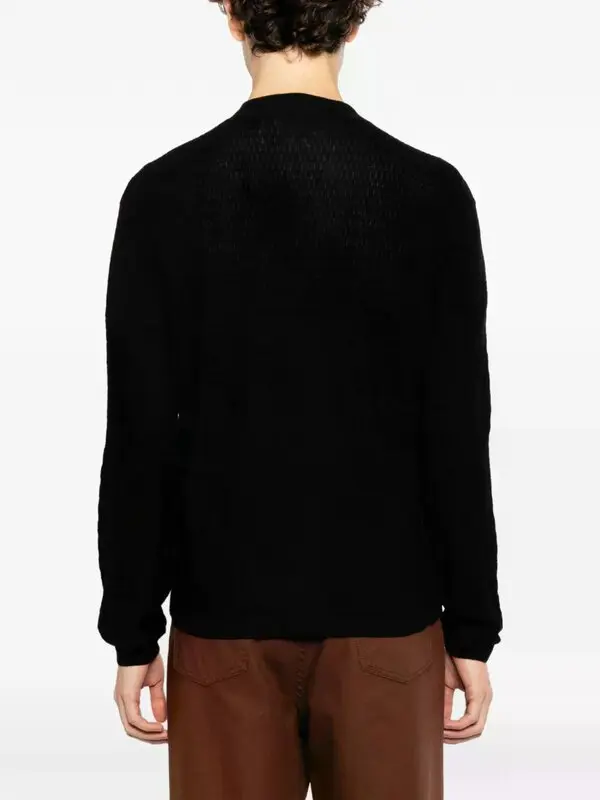 Emporio Armani Zip-up Knitted Cardigan