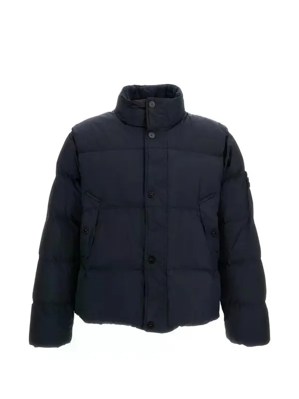 Stone Island 4100109 Crinkle Reps Ny Down Jacket With Wind Resistance And Anti-drop - Blue