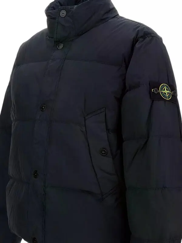Stone Island 4100109 Crinkle Reps Ny Down Jacket With Wind Resistance And Anti-drop - Blue