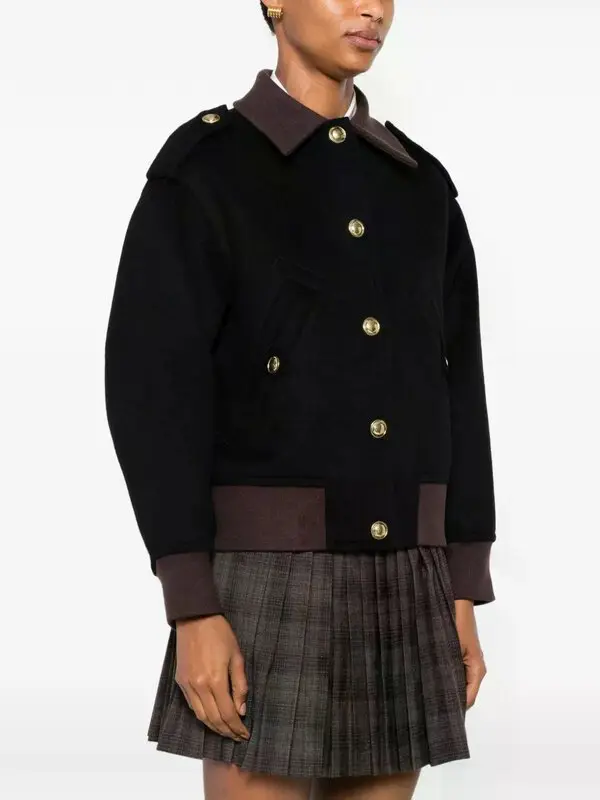 Sandro Epaulette Wool Jacket