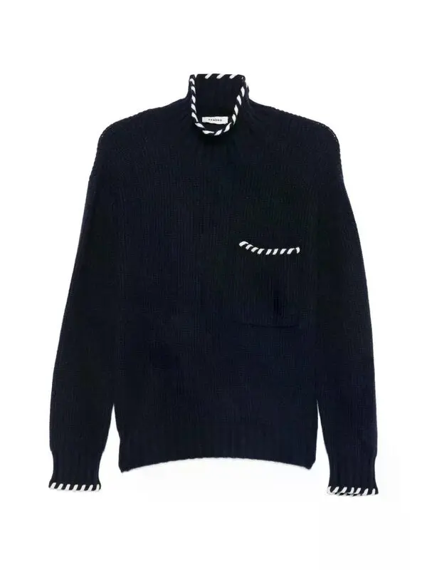 Sandro Ribbed-knit Sweater - Blue