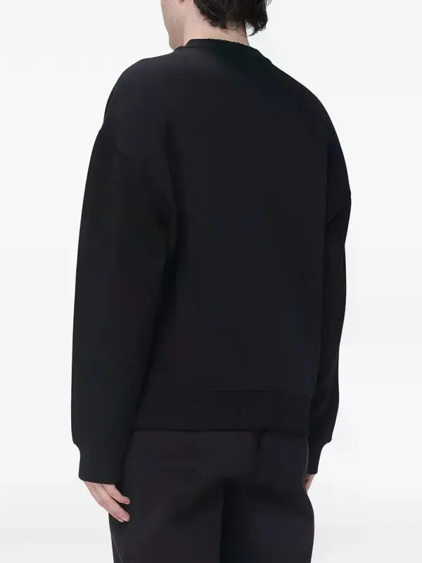 Emporio Armani Logo-patch Sweatshirt - Black