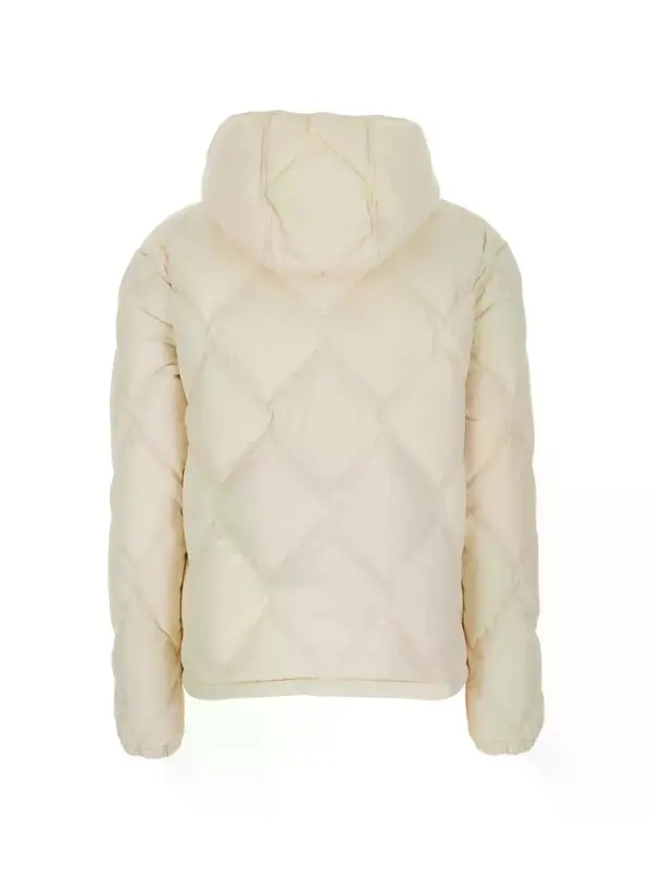 Moncler Arvouinne Hooded Triangle-quilted Puffer Jacket - White