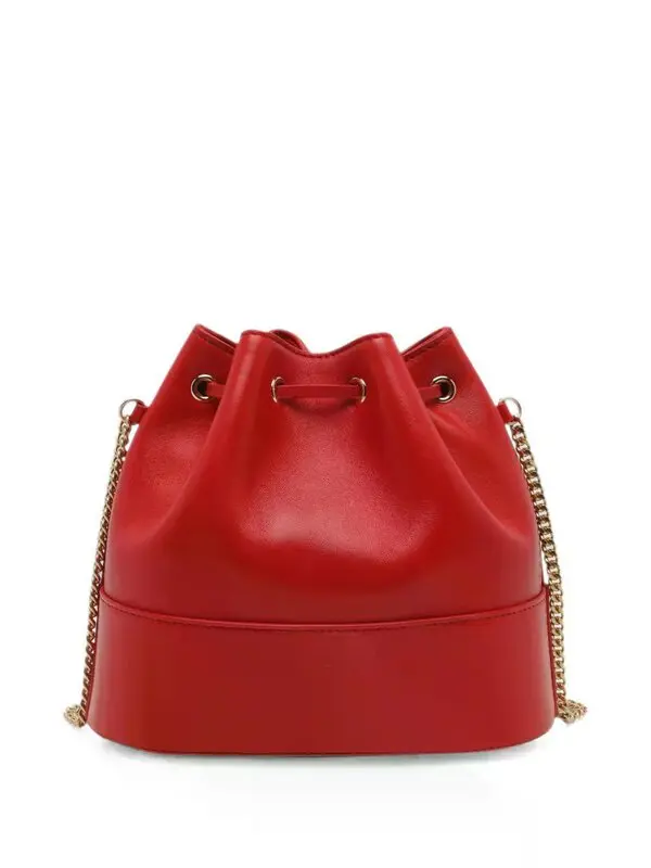 Valentino Garavani Vlogo Leather Bucket Bag