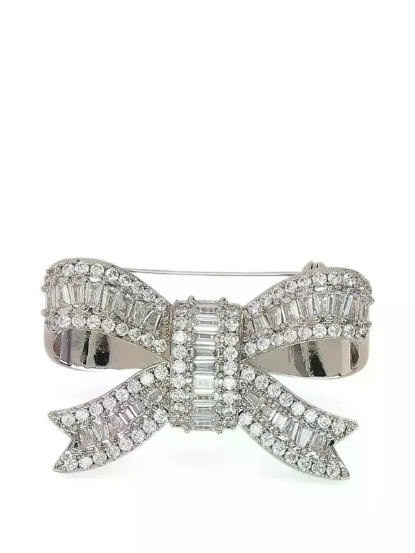 SELF-PORTRAIT Crystal Bow Brooch
