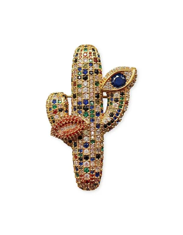 GRESHAM BLAKE Cactus Brooch - Gold