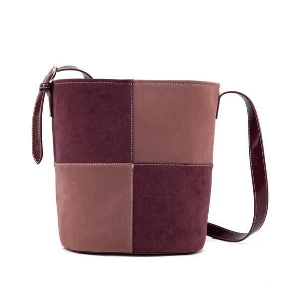 MKF COLLECTION - J'OMOR Arianna Bucket Bag Burgundy Mauve - Red