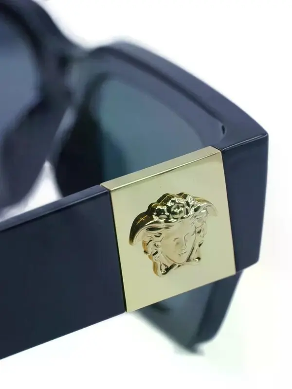 Versace Medusa-embellishment Square-frame Sunglasses