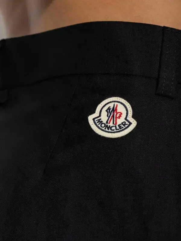 Moncler Logo-patch Straight-leg Trousers