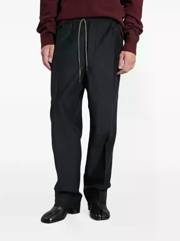 MAISON MARGIELA Cotton Drawstring Trousers - Blue