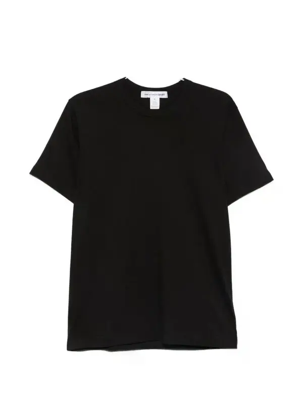 Comme Des Garçons Logo-print Cotton T-shirt - Black