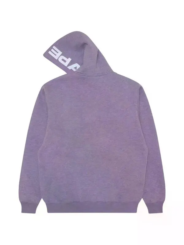 AAPE BY *A BATHING APE Logo-print Zip-up Hoodie - Purple
