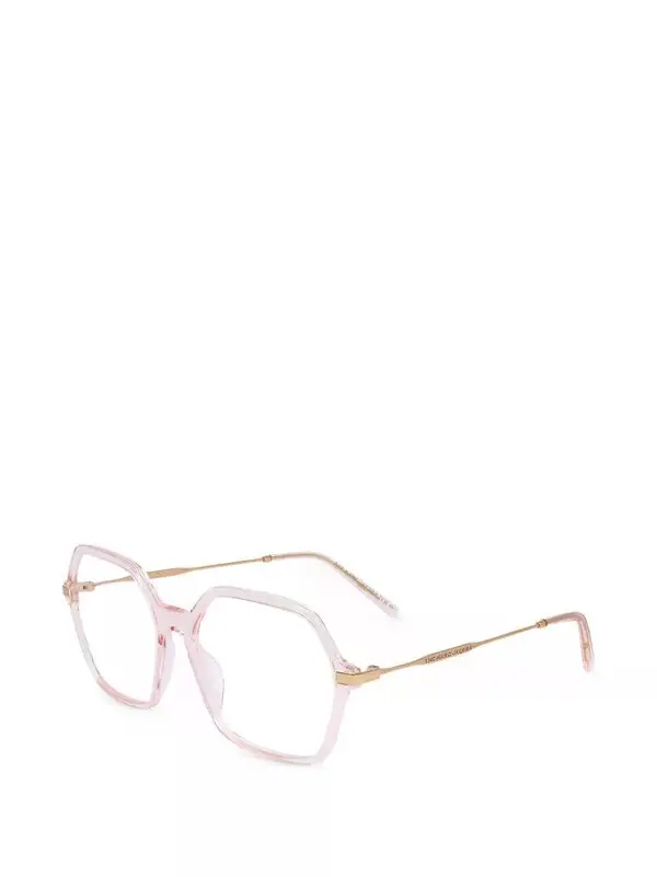 Marc Jacobs Geometric Frame Eyeglasses - Gold