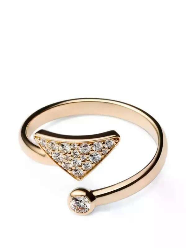 Prada Eternal Contrarié Ring In Yellow With Diamonds