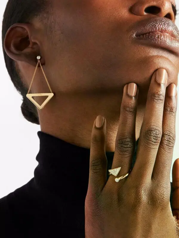 Prada Eternal Contrarié Ring In Yellow With Diamonds