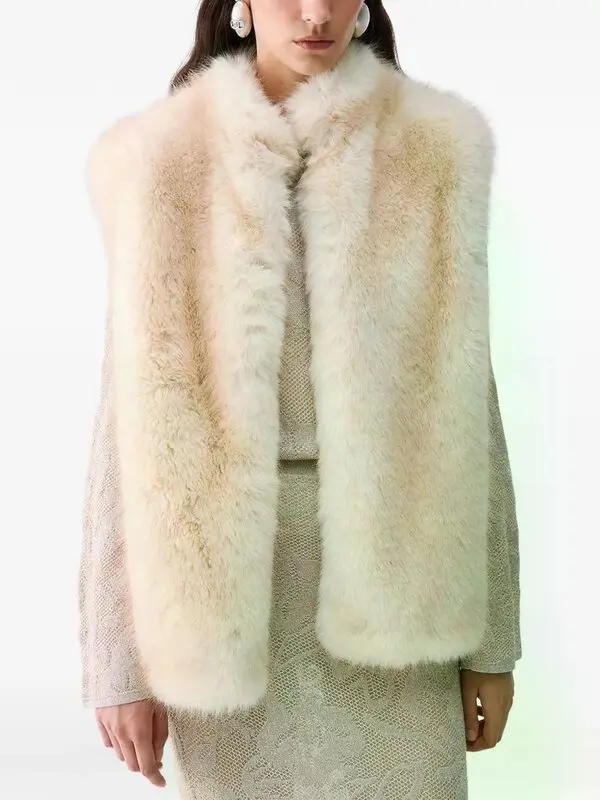 Liu Jo Faux-fur Vest With Belt